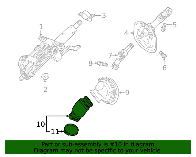 2019-2023 GM Intermediate Steering Shaft Boot 84389439 GM | Flow ...