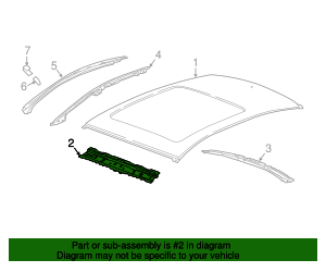 2017-2019 Buick LaCrosse Roof Front Header Panel 26669334 ...