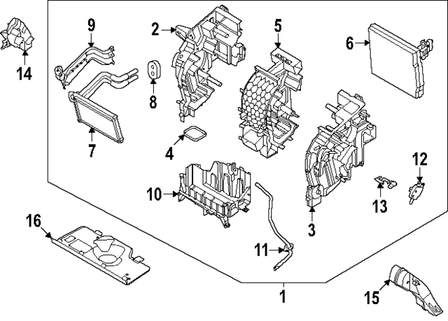 2024 Hyundai Santa Fe HVAC Blend Door Actuator 97159-P6000 | OEM Parts ...