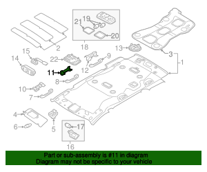85334-A9000 - Grip Handle Center Bracket 2015-2021 Kia Sedona | Kia ...