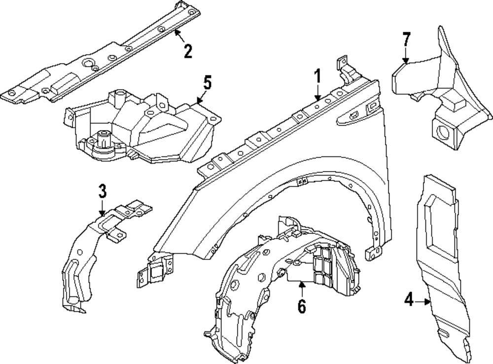 2024 Lincoln Nautilus Fender R2TZ-16144-A | OEM Parts Online