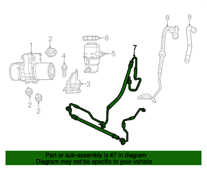2011-2015 Mopar Pressure Hose 52124656AH | TascaParts.com