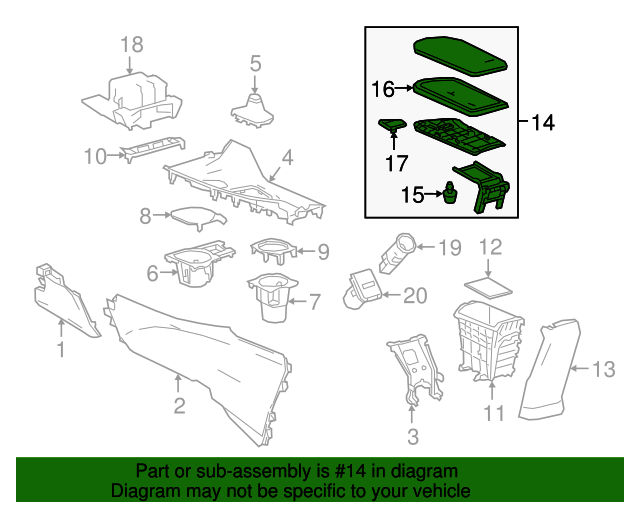 58905-F4010-E1 - Armrest Assembly - 2019 Toyota C-HR | nashuatoyota