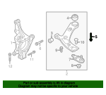 54563-3K000 - Lower Control Arm Rear Bolt 2007-2023 Kia | Kia.Parts Store