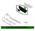 2018-2021 Hyundai Kona Upper Grille 86350-J9100 | OEM Parts Online