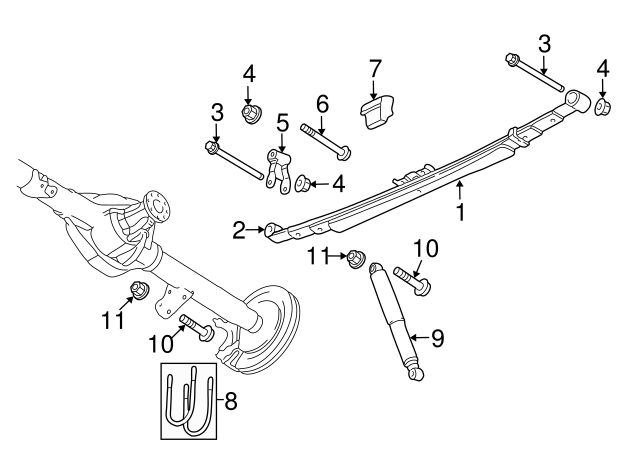 2010-2013 Mopar Leaf Spring 4670947AA | TascaParts.com