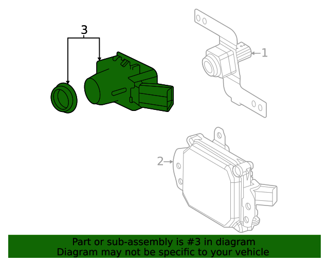 2021-2024 Toyota Parking Aid Sensor 89341-50080-C0 | AutoNationParts.com