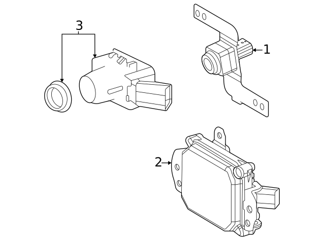 2021-2024 Toyota Parking Aid Sensor 89341-50080-C0 | AutoNationParts.com