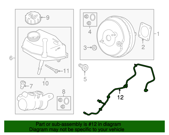 LR118817 - Vacuum Tube - 2019 Land Rover Discovery Sport ...