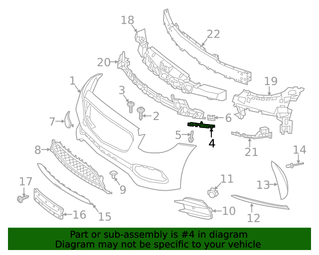 2017-2020 Mercedes-Benz Mounting Rail 238-885-63-00 | Mercedes-Benz Parts