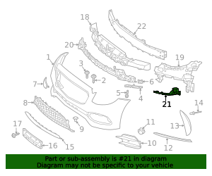 2018-2020 Mercedes-Benz Bumper Guide 238-885-74-00 | AutoNationParts.com