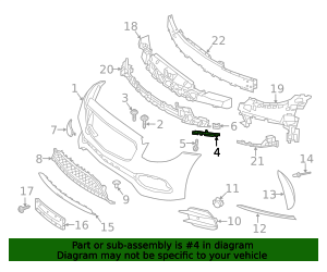 238-885-64-00 - Side Retainer - 2018-2020 Mercedes-Benz ...