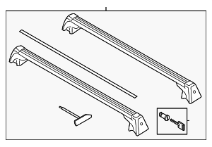 82-71-2-148-014 - Railing carrier 2011-2016 Mini Cooper Countryman ...