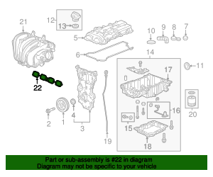 2013-2023 GM Intake Manifold Gasket 12655276 GM | GMPartsDirect.com