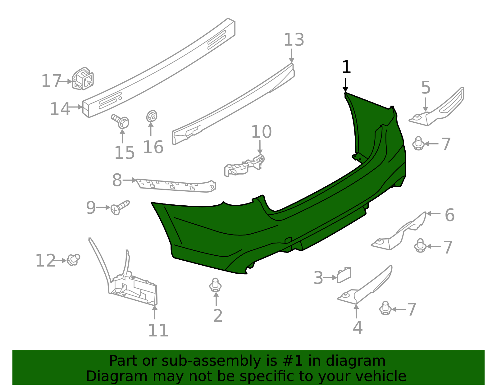 2020-2022 Subaru Legacy Bumper Cover 57702AN10B | Subaru Parts Store
