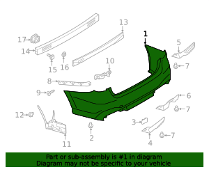 2020-2025 Subaru Legacy Bumper Cover 57704AN30B | Subaru Parts Shop