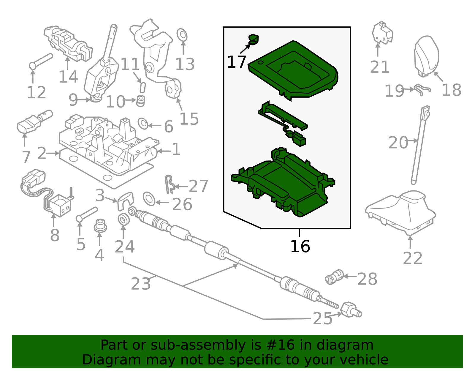 2019-2024 Subaru Forester Shift Indicator 35170SJ081 | Subaru Online Parts