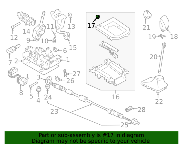 2019-2024 Subaru Forester Shift Indicator Cover 35189SJ000 | Subaru ...