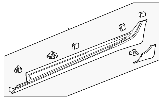 23304192 - Primed Passenger Side Rocker Panel Molding 2014-2019 ...