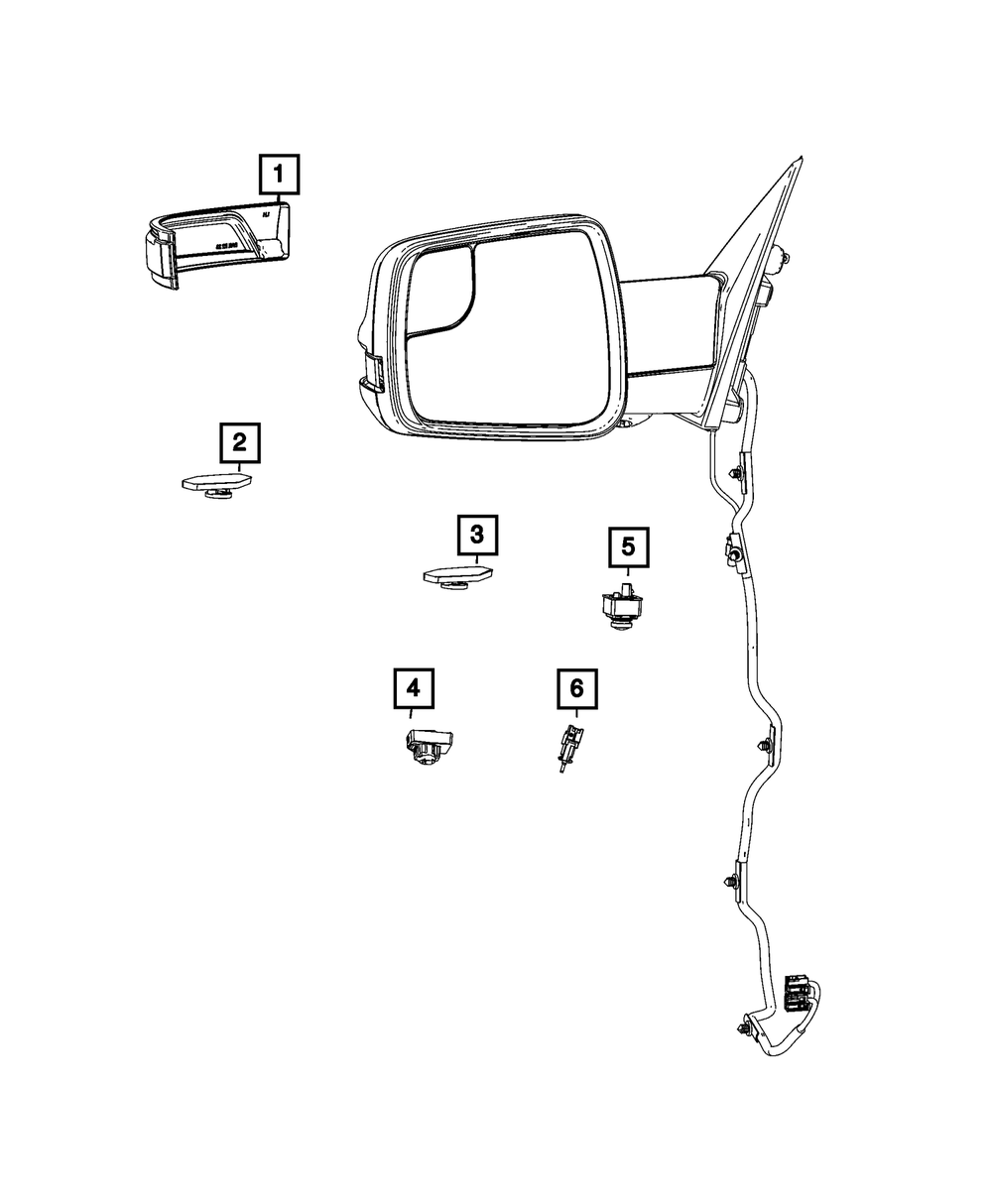2025 Ram 1500 Puddle Lamp, Left 68665415AA | Retail Performance Auto Parts