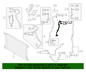 2019-2021 Audi Refrigerant Hose 4KE-816-704-F | Audi USA Parts