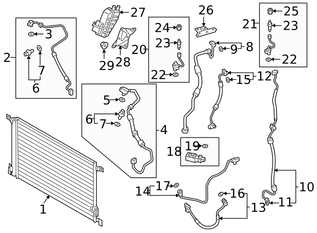 2015-2024 Audi Pressure Sensor 4M0-959-603-E | OEM Vehicle Parts