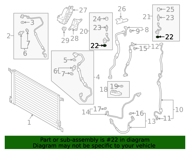 4E0-260-749-B - A/C Expansion Valve O-Ring 2005-2024 Audi | Audi OEM Parts