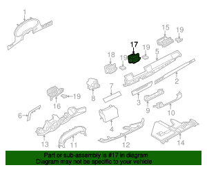 4H1-820-952-D-WVF - Dashboard Air Vent 2014-2018 Audi | AutoNationParts.com