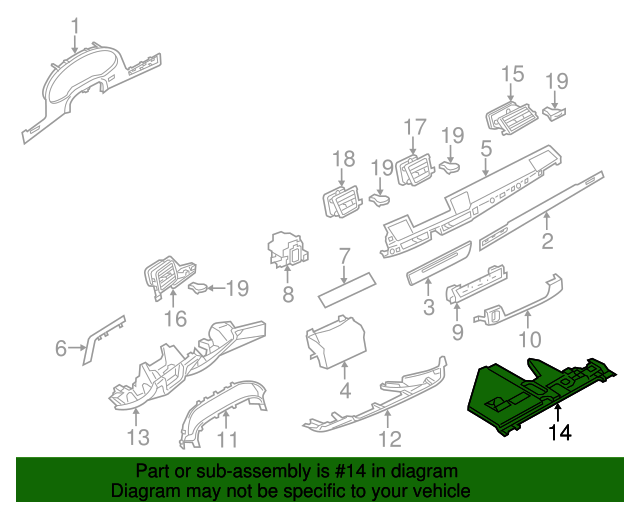 4H1-857-717-A - Lower Cover 2011-2018 Audi | Audi OEM Parts