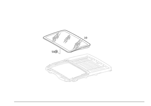 Sliding/Lifting Roof Plate for 2004 Mercedes-Benz S600 | Mercedes-Benz ...