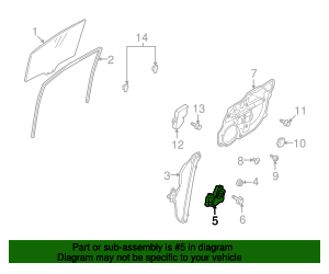 2006-2015 Mazda Window Motor GJ6A-59-58XF | TascaParts.com