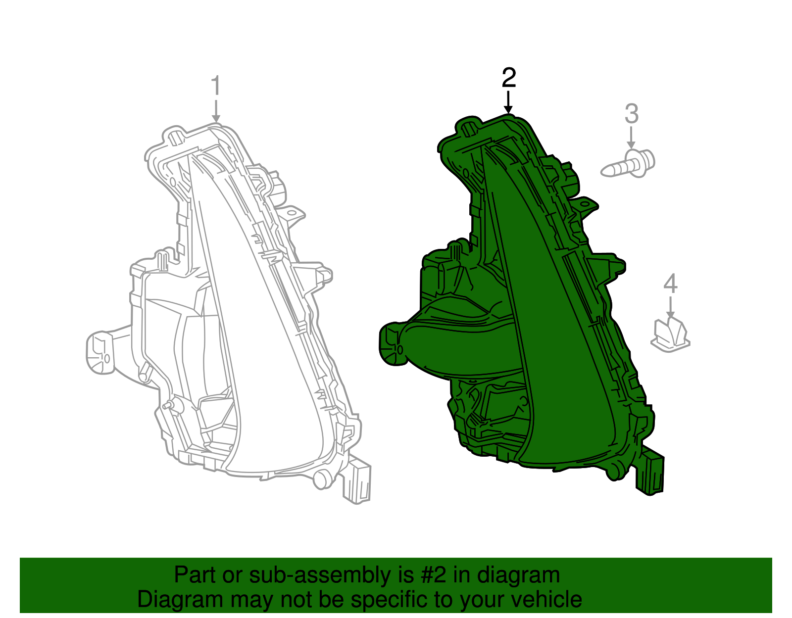 2017-2022 Toyota Prius Prime Fog Lamp Assembly 81510-47090 | Toyota ...