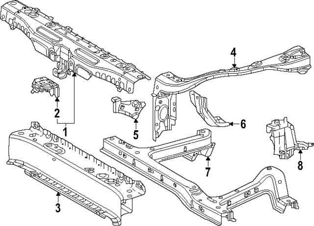 2023-2024 Subaru Solterra Radiator Support Tie Bar 5320142130 ...