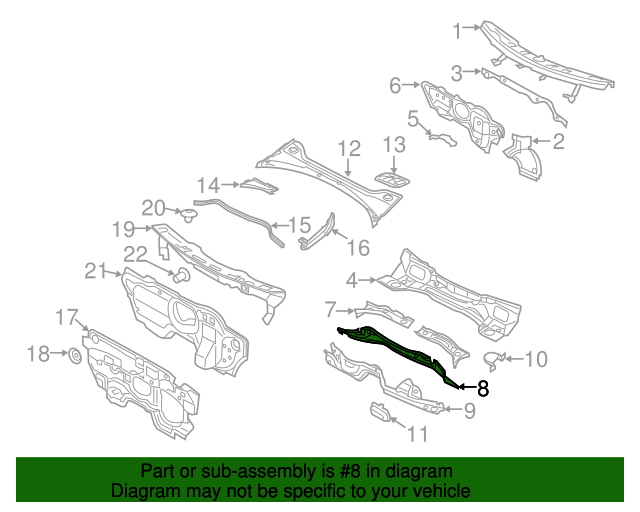 8U0-805-275-TA - Lower Panel 2015-2018 Audi | Audi OEM Parts