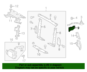 52139-0R030 - Side Support Side Bracket - 2013-2018 Toyota RAV4 | OEM ...