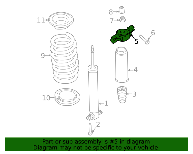 2015-2023 Ford Upper Mount F2GZ-18A161-A | OEM Parts Online