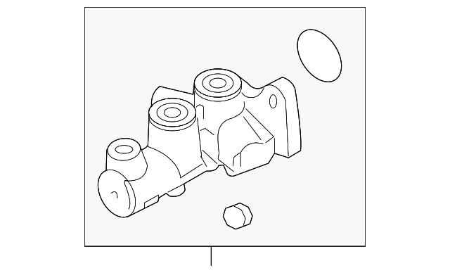 Genuine OEM Master Cylinder Part# LR014569 Fits 2010-2016 Land Rover ...