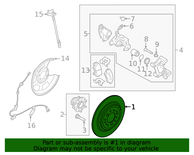 2022-2024 Hyundai Disc Brake Rotor 58411-L1100 | OEM Parts Online