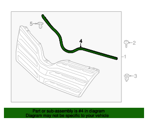 2013-2015 Toyota Venza Seal To Hood 53395-0T011 | OEM Parts Online