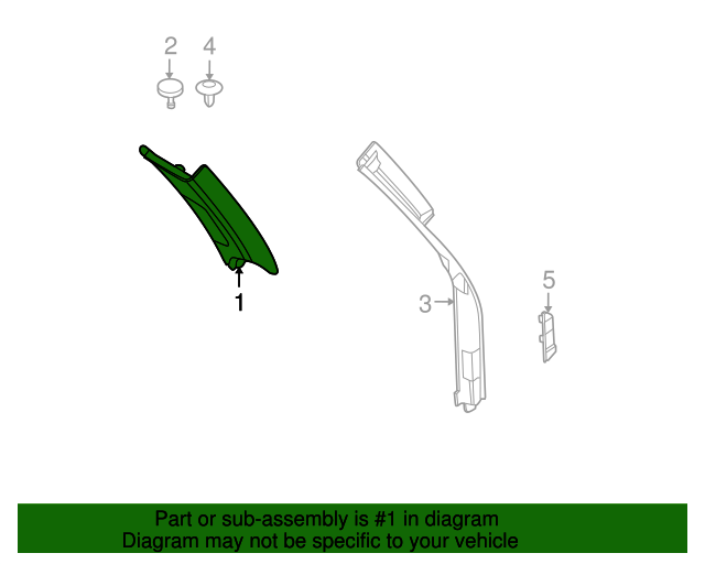 51-43-8-037-366 - Lock Pillar Trim - 2007-2013 BMW X5 | Buy BMW Parts Now