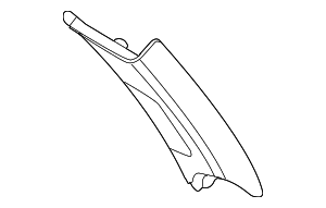 51438037365 - 2007-2013 BMW X5 Lock Pillar Trim (51-43-8-037-365) | BMW ...