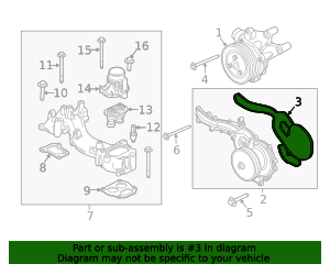 2017-2019 Ford Water Pump HC3Z-8501-A | QuirkParts