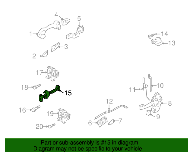 8L8Z-7823552-A - Check Arm 2008-2012 Ford | Ford Parts Direct