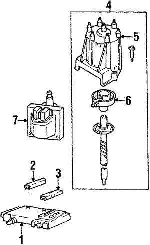 1987-1993 GM Engine Control Module, Remanufactured 88999146 | GM Parts ...