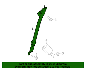 Genuine Porsche 992-857-805-A-N13 |Belt & Retractor | FREE Shipping on ...