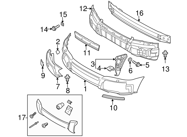 2006-2012 Volvo XC90 Front Bumper Bar 30763522 | TascaParts.com