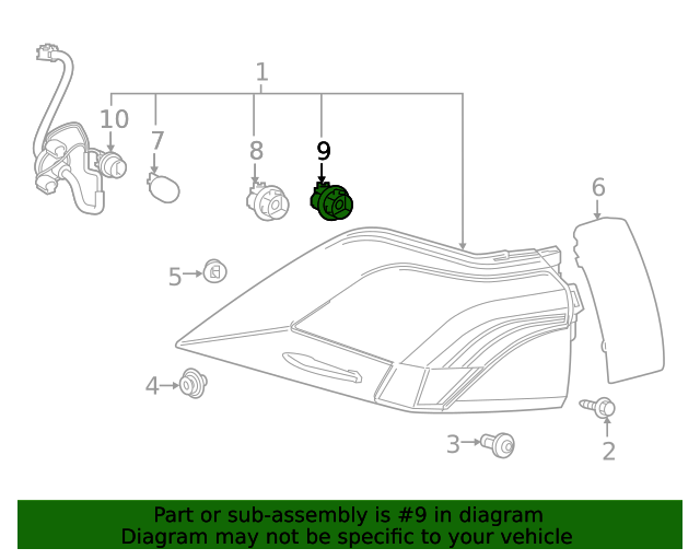 2019-2023 Toyota LED Bulb 81536-42230 | Toyota Parts Center