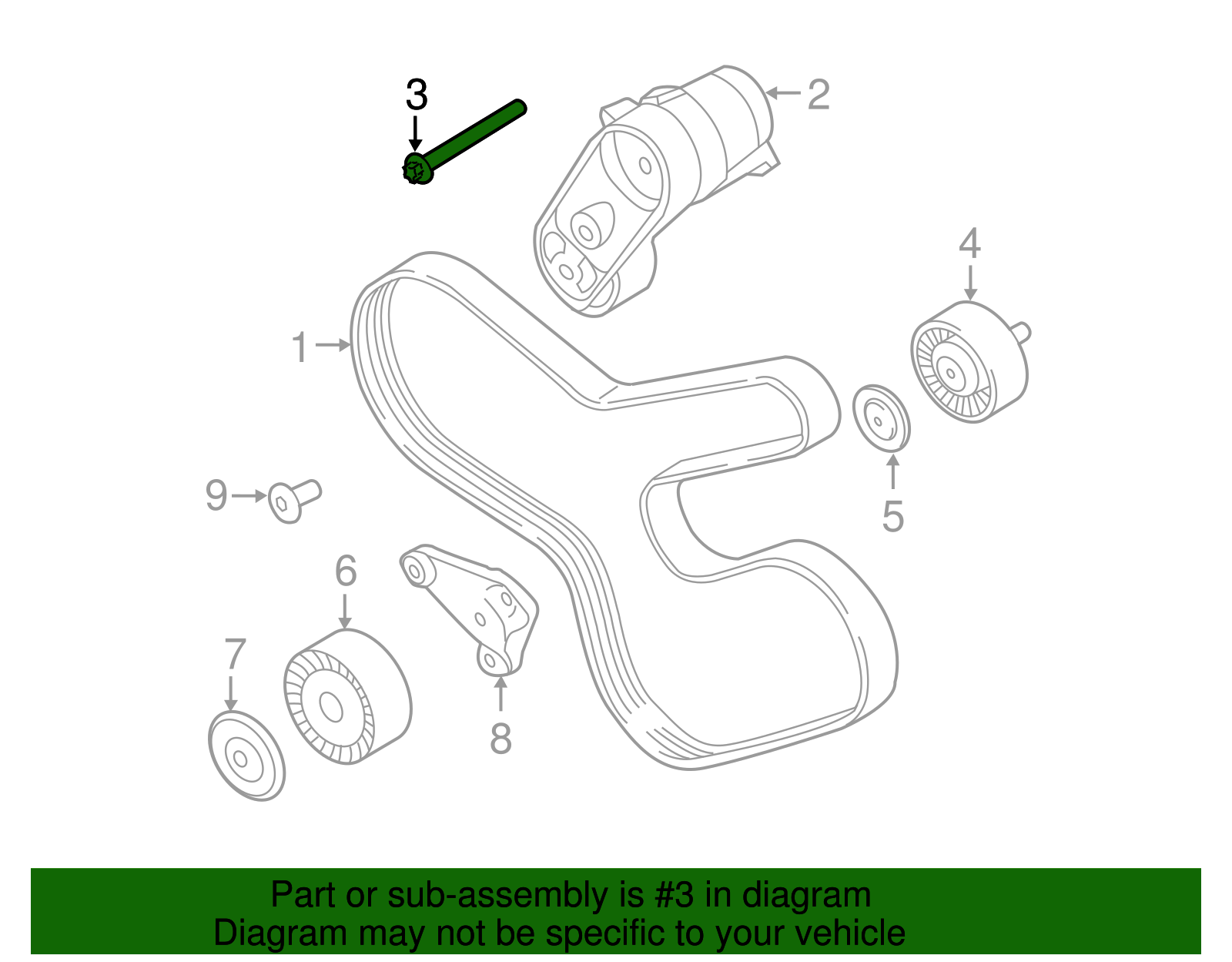 Genuine BMW 07-12-9-906-293 | Belt Tensioner Bolt | FREE Shipping on ...