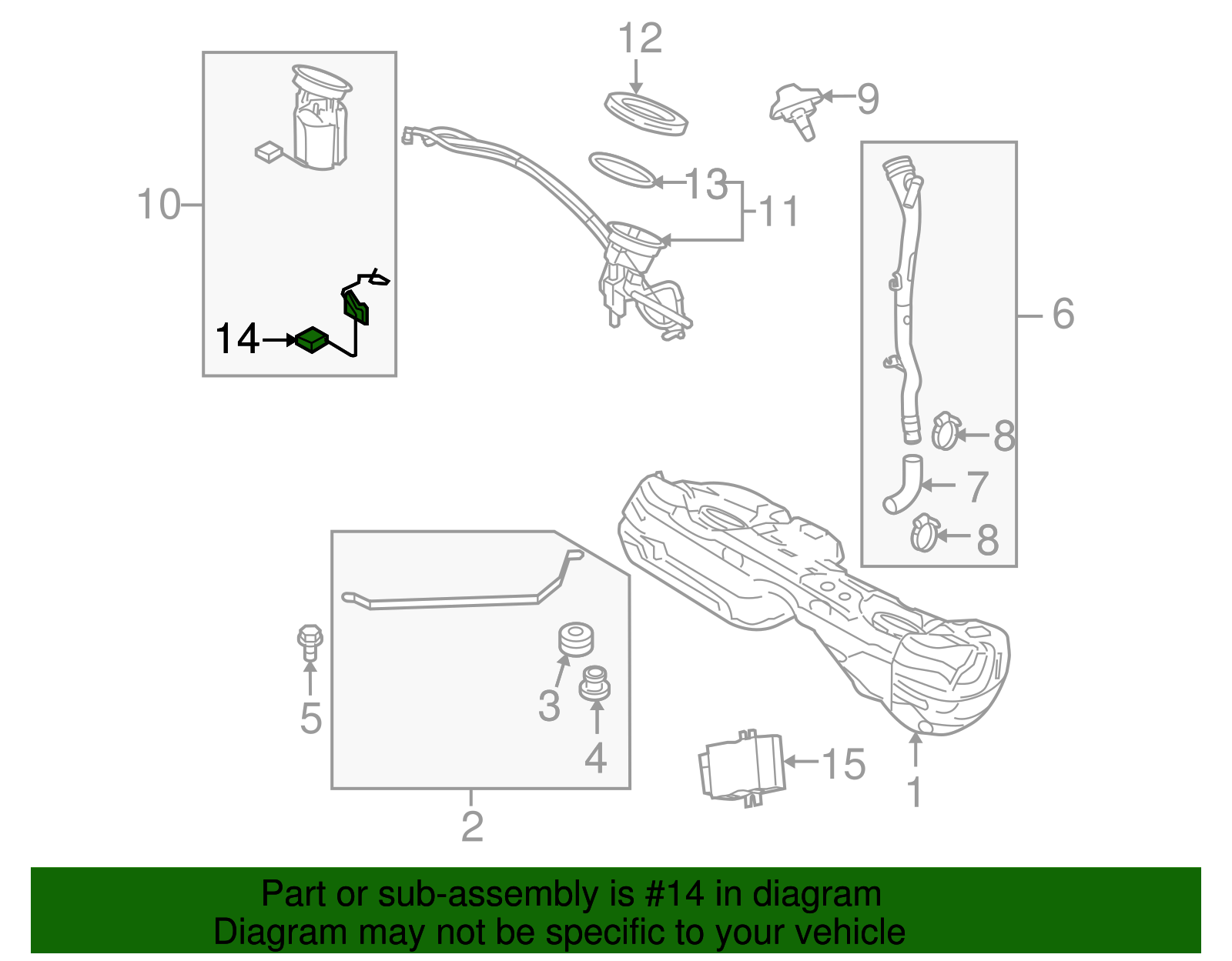 16117212588 - 2008-2015 BMW Fuel Pump (16-11-7-212-588) | Parts ...