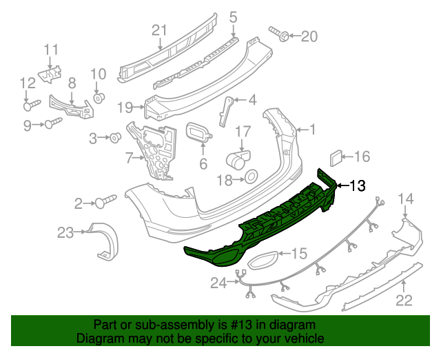 958-505-521-50-9B9 - Valance Panel 2015-2018 Porsche Cayenne ...